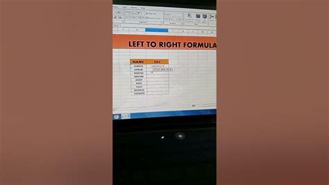 Excel Me Left And Right Formula Kaise Lagaye Viralvideo Ytshort