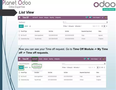 odoo 13 time off module pptx