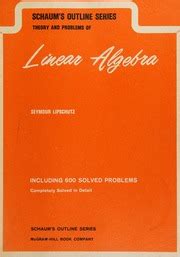 Schaum S Outline Seris Theory And Problems Of Linear Algebra Murray R