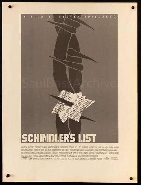 Schindlers List Poster