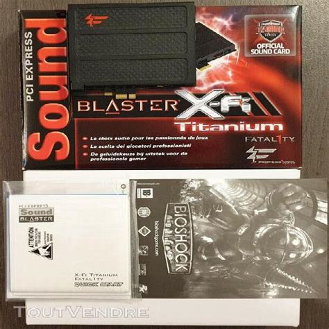 Creative Sound Blaster X Fi Titanium Fatal1ty Pro Series Pci à