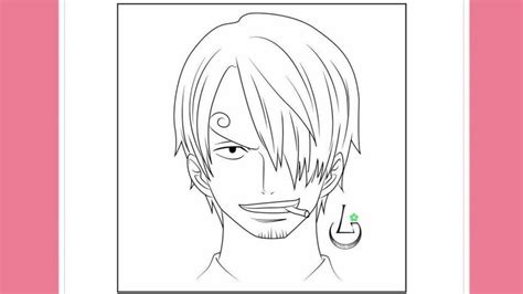 رسم سهل رسم سانجي من انمي One Piece تعلم الرسم Youtube