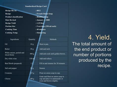 Recipe Development And Standardization Pptx Cooking Food And Drink