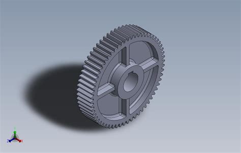 正齿轮1 SOLIDWORKS 2012 模型图纸免费下载 懒石网