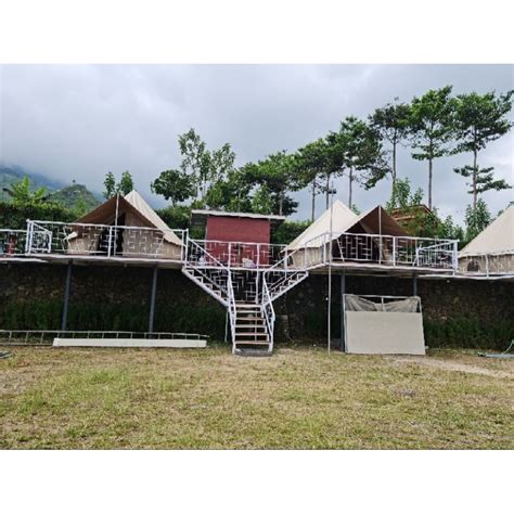 Jual Tenda Safari Glamping Ukuran Diameter 4 Meter Bahan Cordura