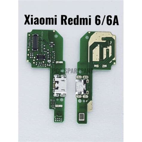 Papan Konektor Pcb Connector Charger Mic Xiaomi Redmi A Flexible Fleksibel Conector Cas