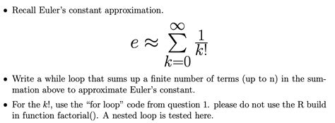 recall euler s constant approximation e 1 eň Σ k