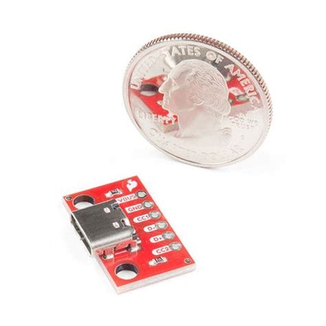 Sparkfun Usb C Breakout Horizontal The Pi Hut