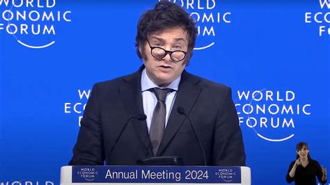 Javier Milei en Davos atacó al socialismo y dijo que Occidente está en
