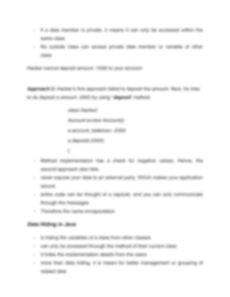 SOLUTION Encapsulation In Java Oops Studypool