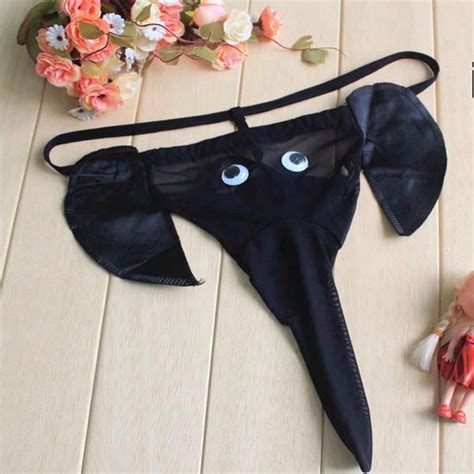 1pc Sexy Mens Underwear Elephant G String Cartoon Characters Role Play