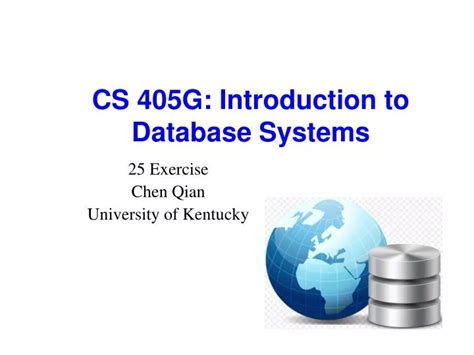 Ppt Cs 405g Introduction To Database Systems Powerpoint Presentation