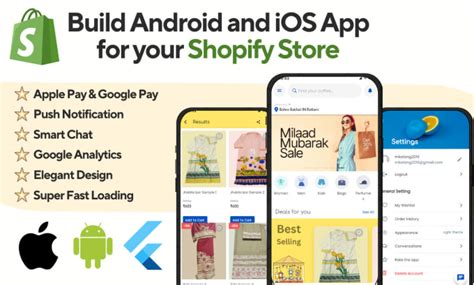 Convert Shopify Store Into Mobile App Ios And Android Both By