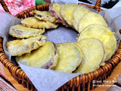 달달한 간식 고구마튀김 만들기