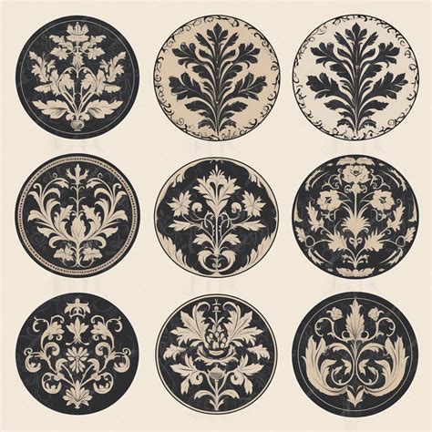 Premium Vector Classical Patterns With Refined Details