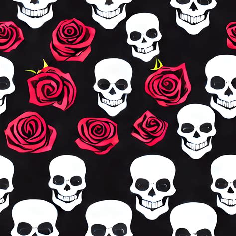 Ed Hardy Pirate Skull Graphic With Repeating Pattern · Creative Fabrica
