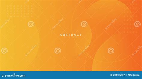 Abstract Orange Gradient Geometric Shape Background With Dynamic Geometric Shapes Modern