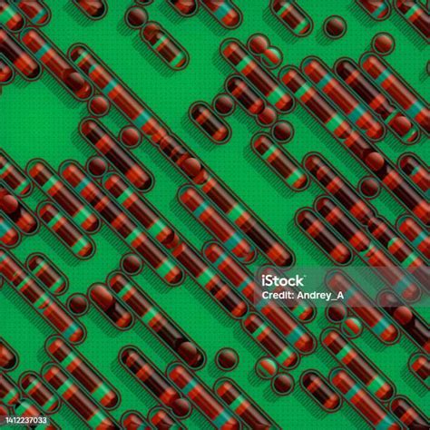 컬러 기하학적 패턴의 디지털 일러스트레이션 3d 렌더링 현대적인 배경 미래 지향적 인 스타일 0명에 대한 스톡 사진 및 기타