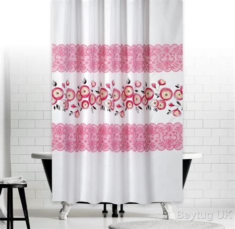 Download Floral Pattern Shower Curtain Design