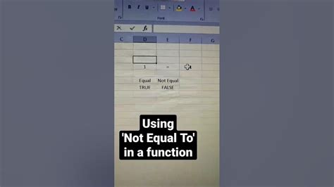 Excel Not Equal To Equation Fast Excel Tutorial 9 Youtube