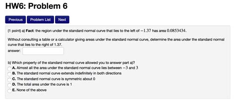 Solved HW6 Problem 6 Previous Problem List Next 1 Point Chegg Com