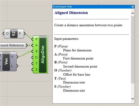 Grasshopper Aligned Dimension Rhino For Windows Mcneel Forum