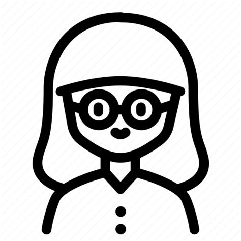 Girl Glasses Person People Avatar Icon Download On Iconfinder