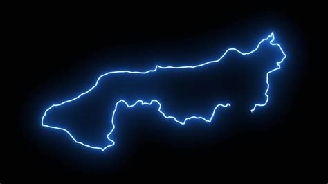 Yalova Map Animation In Turkey With A Glowing Neon Effect 39107321