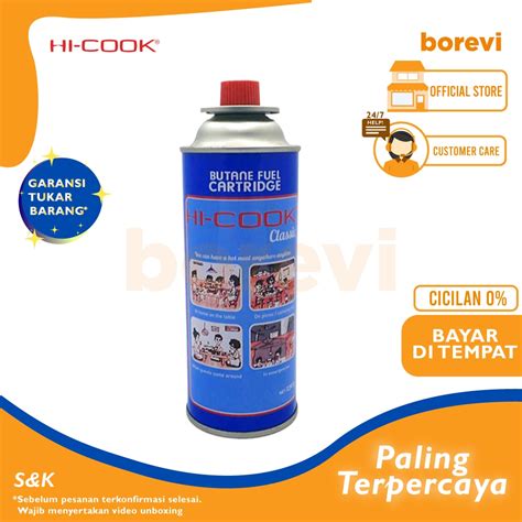 Jual TABUNG GAS KALENG KECIL PORTABLE BUTANE FUEL CARTRIDGE HICOOK 230