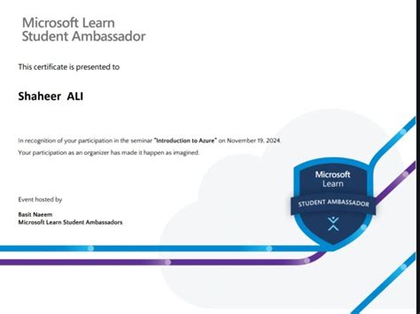 Muhammad Shaheer Ali On Linkedin Azure Cloudcomputing Microsoftlearn