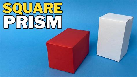 How To Make A Square Prism Diy Crafts And Geometry Fun Youtube