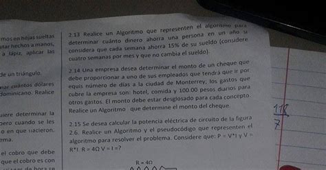 Ejercicios Con Algoritmos