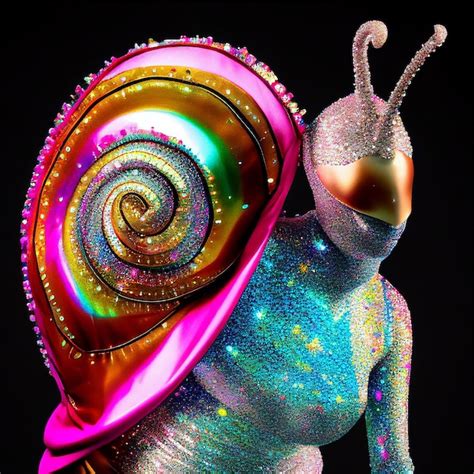 Premium Ai Image A Colorful Bug With A Large Shell On It