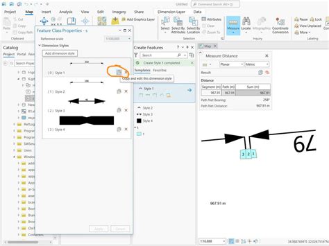 arcgis pro 3 0 2 how to edit the dimension featur esri community