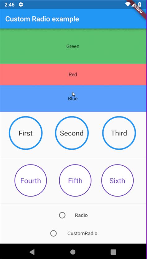 Flutter Custom Radio Button Fluttercore