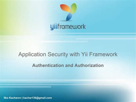 Yii Framework Security PPT