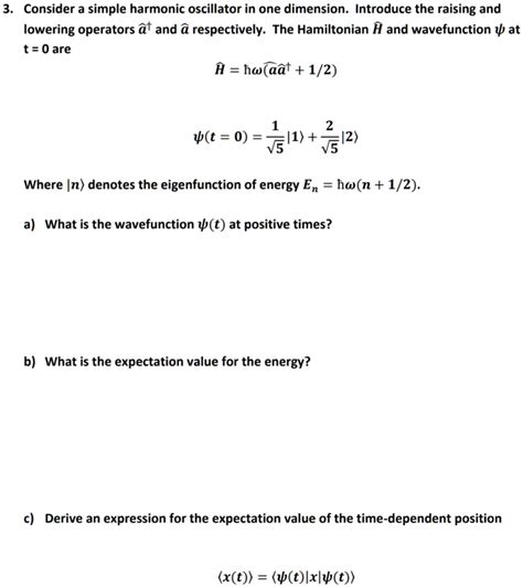 Harmonic Oscillator Raising And Lowering Operators At Louise Burgess Blog