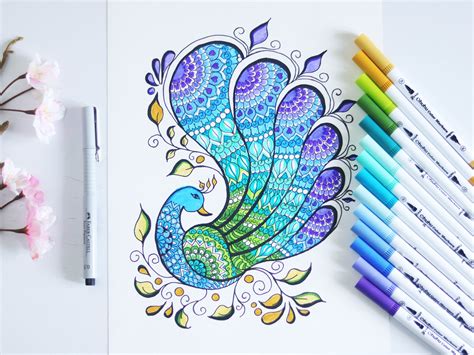 Peacock Mandala Learn To Draw Creative Designs Mayuri Dhanad