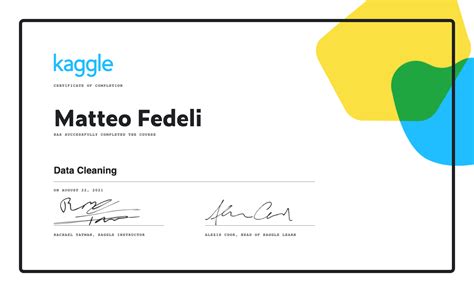 Matteo Fedeli Completed The Data Cleaning Course On Kaggle