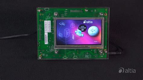 nxp i mx 1060rt 크로스오버 mcu의 iot 사물 인터넷 홈 자동화 gui altia 사용자 인터페이스 설계