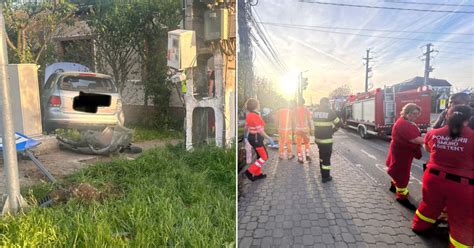 UPDATE Accident cu doi răniți pe strada Ogorului din Arad ARADON