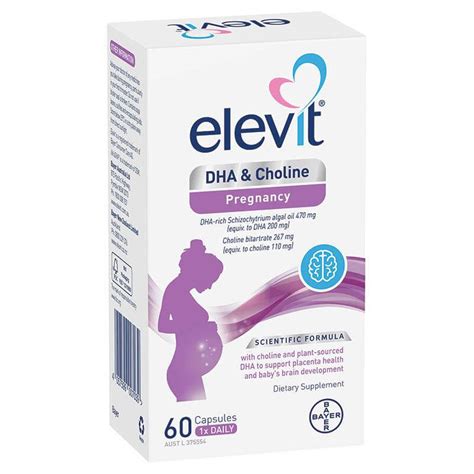 Elevit Dha Choline Pregnancy Australia Supplement Warehouse