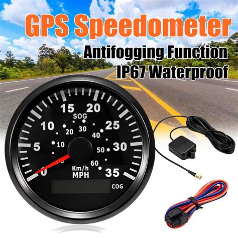 85mm 60KM H 35MPH GPS Speedometer Digital Gauge Odometer Receiver