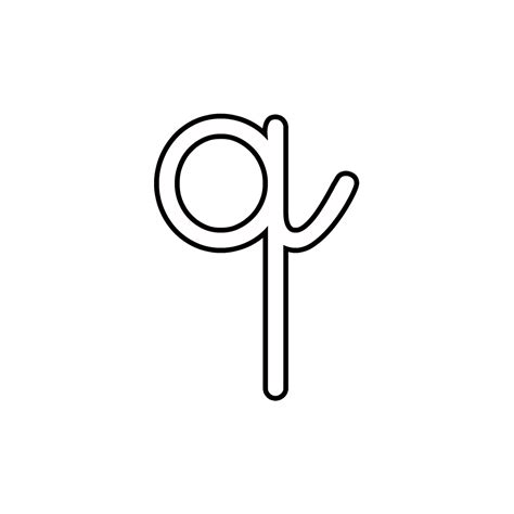 Letters And Numbers Letter Q Lowercase Cursive