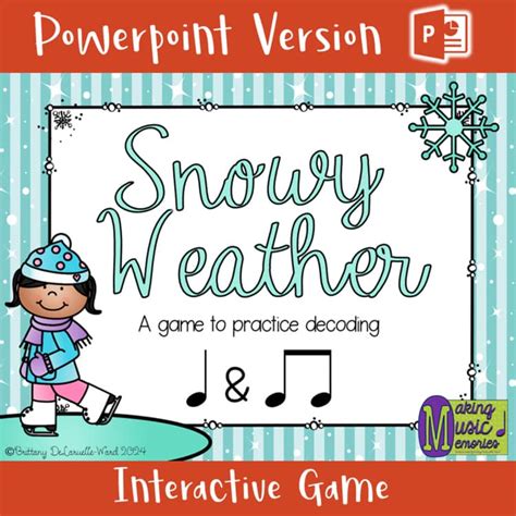 Snowy Weather Cs Unit 1 Cs Decode Familiar Interactive Game Tpt