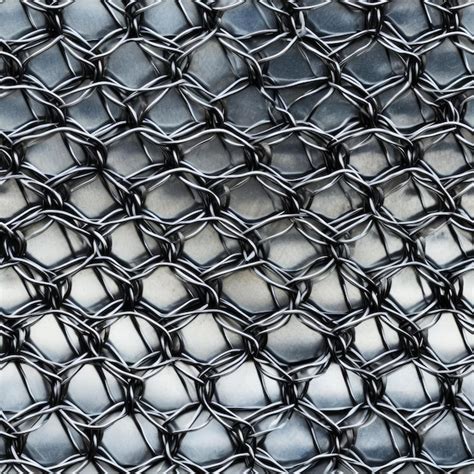 Premium Ai Image Seamless Metal Mesh Texture