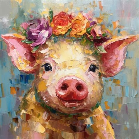 Imágenes de Linda Obra Arte Cerdo Descarga gratuita en Freepik