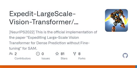 github expedit largescale vision transformer expedit sam