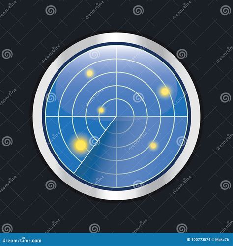 radar screen hud interface element stock vector illustration of