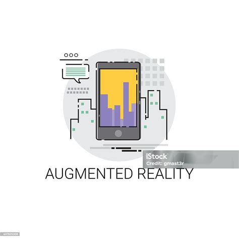 Ikon Teknologi Visual Augmented Reality Ilustrasi Stok Unduh Gambar
